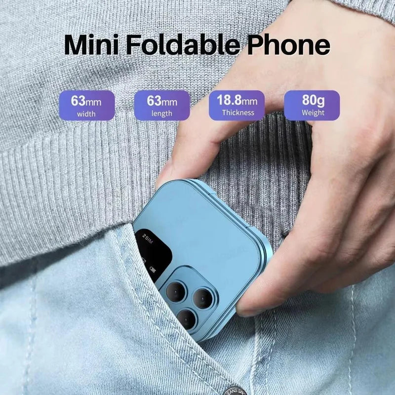 i16 Pro Mini Flip Phone - (.77 inch) – Andowl Smart Solutions